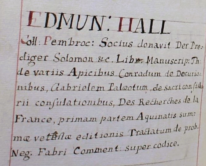 The Secretum Secretorum of Louis the Great – Hertford College Library ...